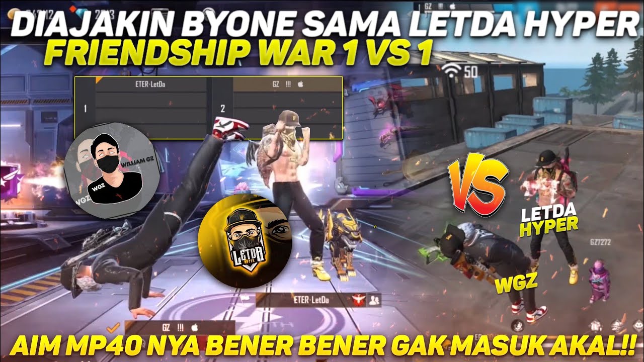 GZ BYONE SAMA LETDA HYPER LEGENDA MP40 INDONESIA!! AIM MPNYA GADA OBAT ...