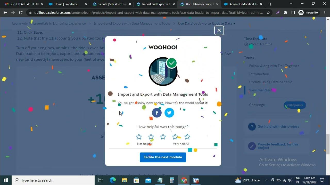 Use Dataloader.io to Update Data | Import and Export with Data Management Tools - YouTube