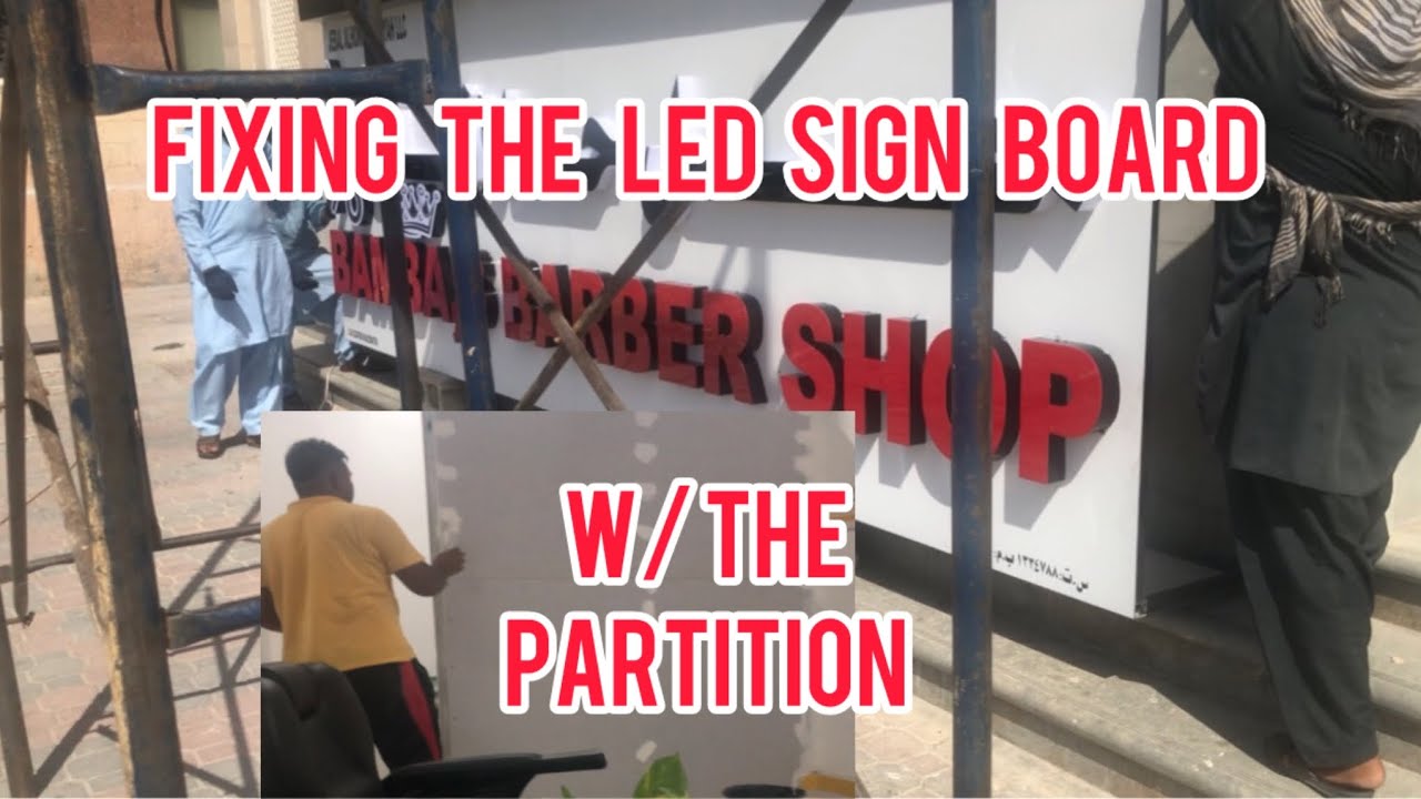Fixing LED Sign Board - YouTube