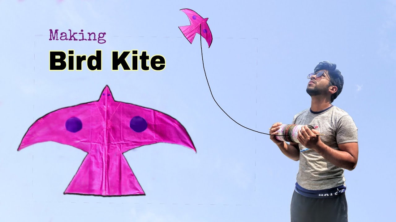 Simple Bird Kite Making | সহজেই পাখি ঘুড়ি বানান | Fancy Kite - YouTube