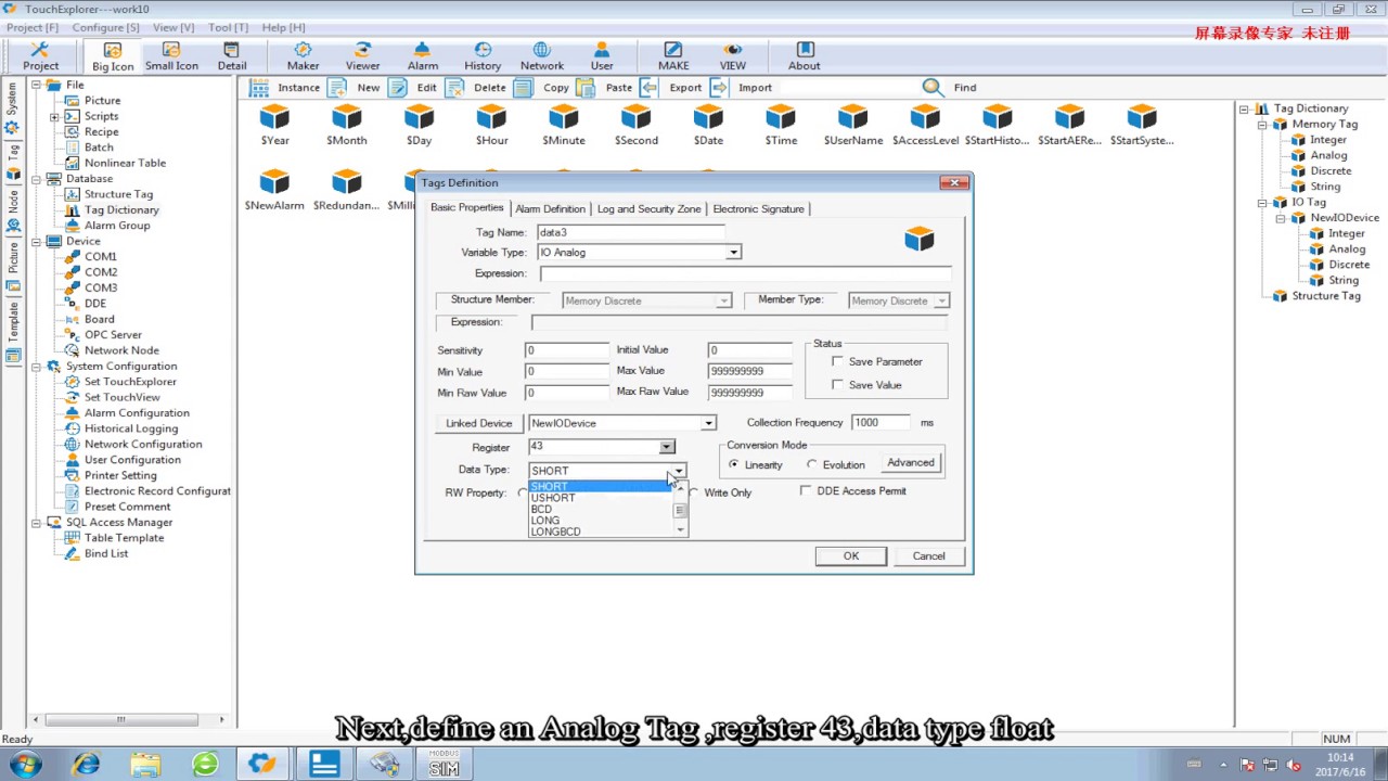 Creat new Project and new Device Connection - YouTube