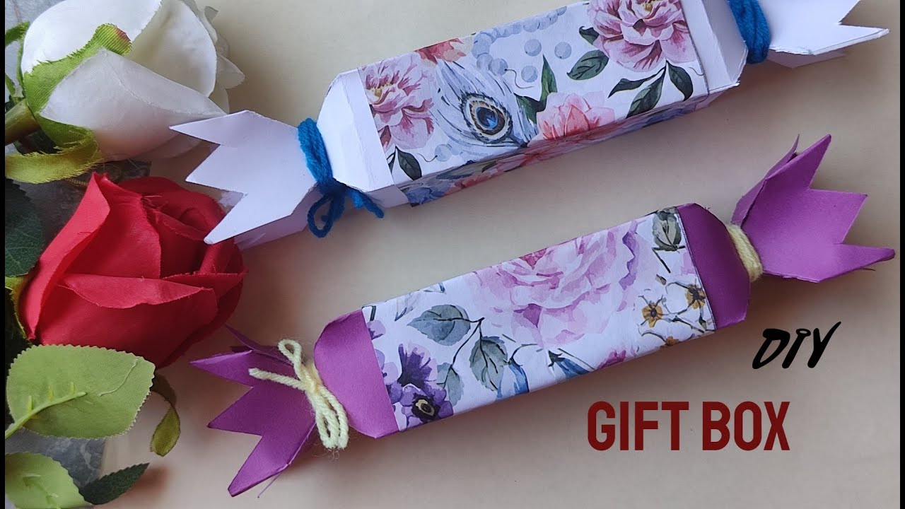 How to make a candy gift box | DIY candy gift box | Cute gift box ideas ...