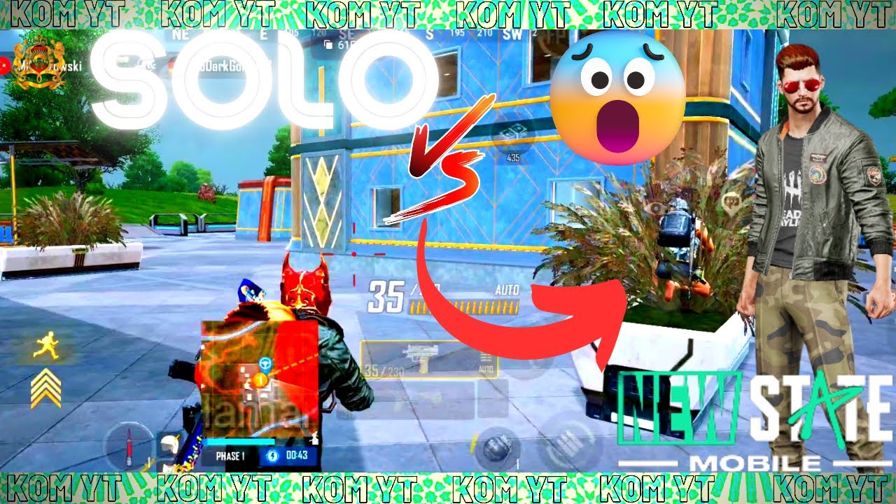 Solo vs squad | Ultra Hd graphics gameplay | AKINTA MAP| PUBG NEW STATE ...