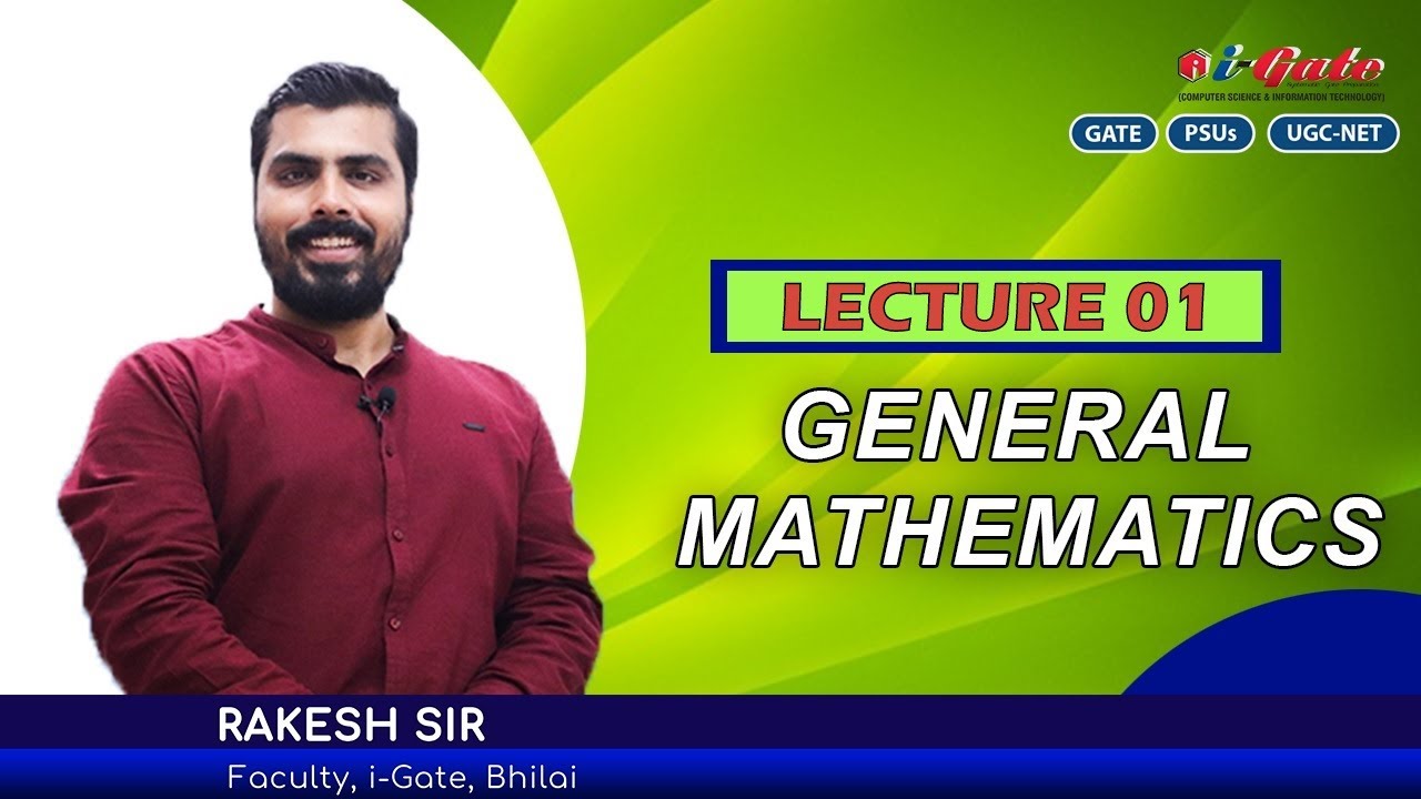 GATE 2024 | Mathematics | Lecture 01 | Permutation and Combination | FREE LECTURE | Rakesh Sir ...