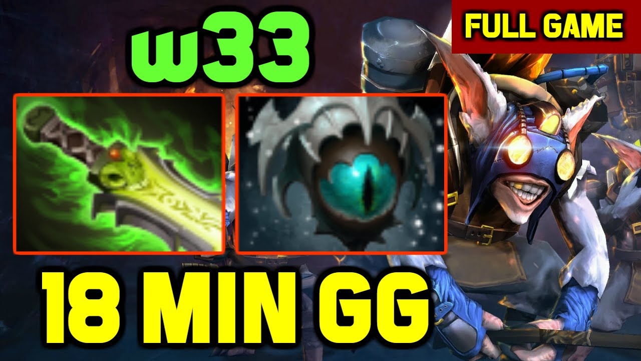 w33 Quick and Easy MEEPO game - 140 last hits in 10 minutes - YouTube