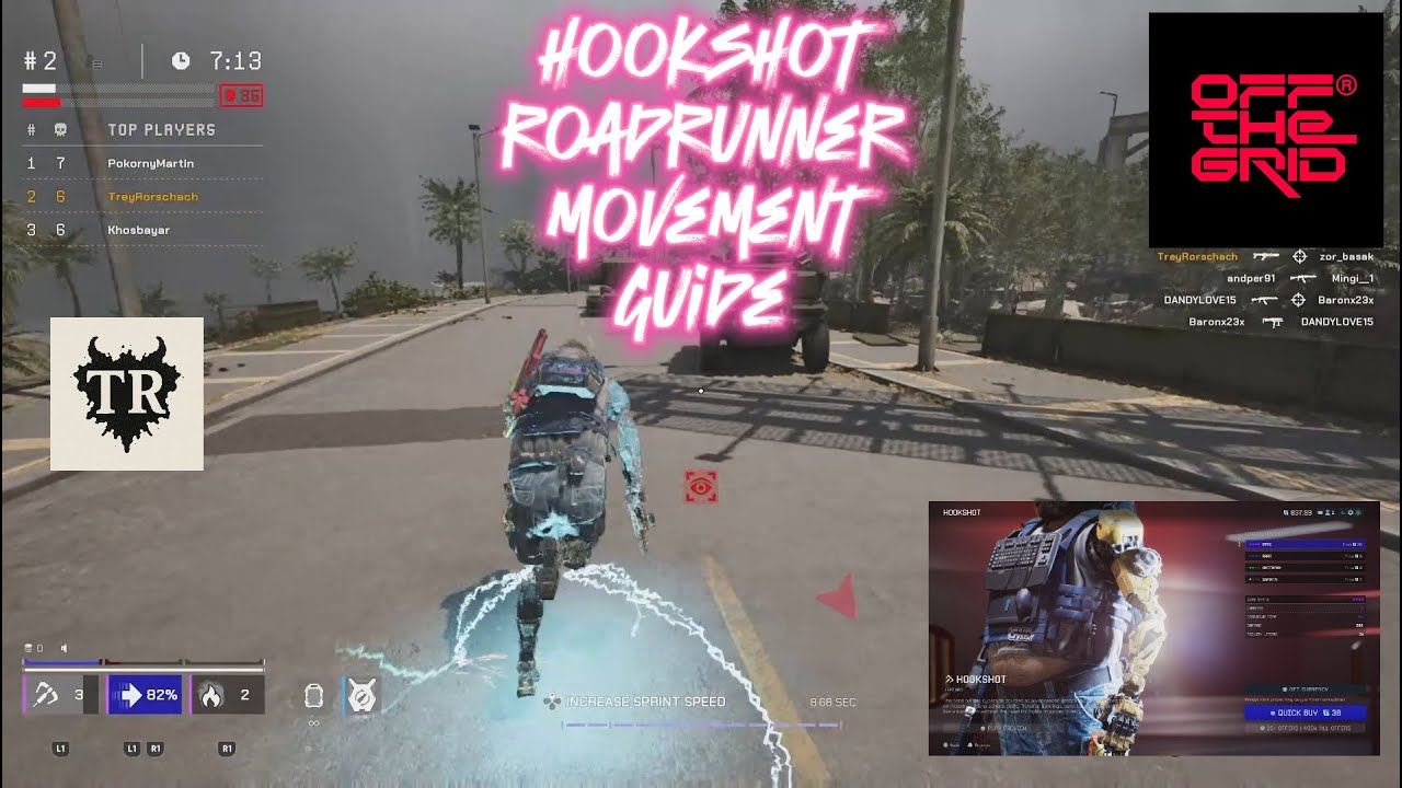 Off The Grid - Hookshot Roadrunner Movement Guide - YouTube