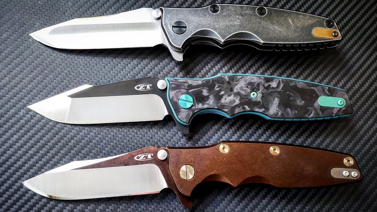 ZT 0393 vs. 0392 Knife Comparison -- Does the production version stack ...