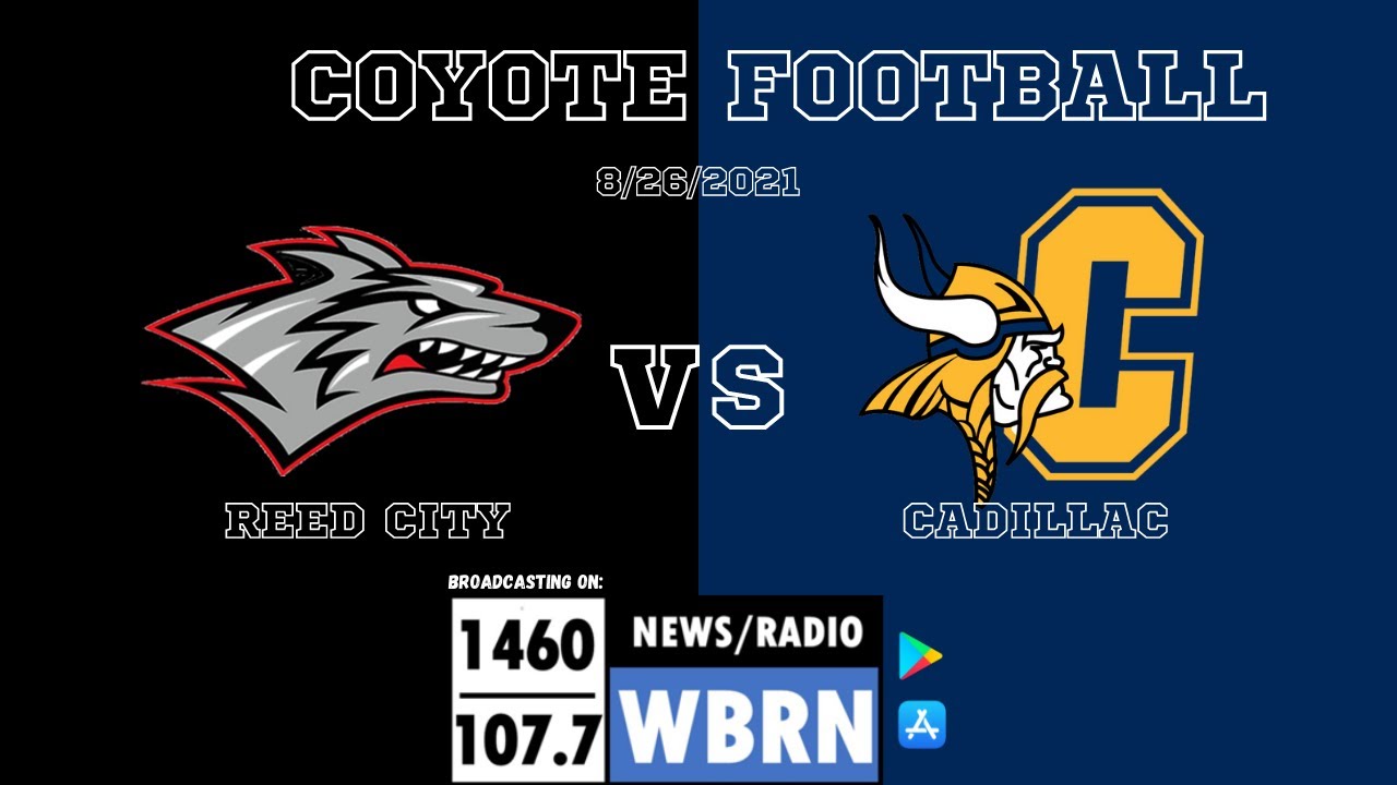 Reed City Coyotes @ Cadillac Vikings - Wk1 Football Highlights - YouTube