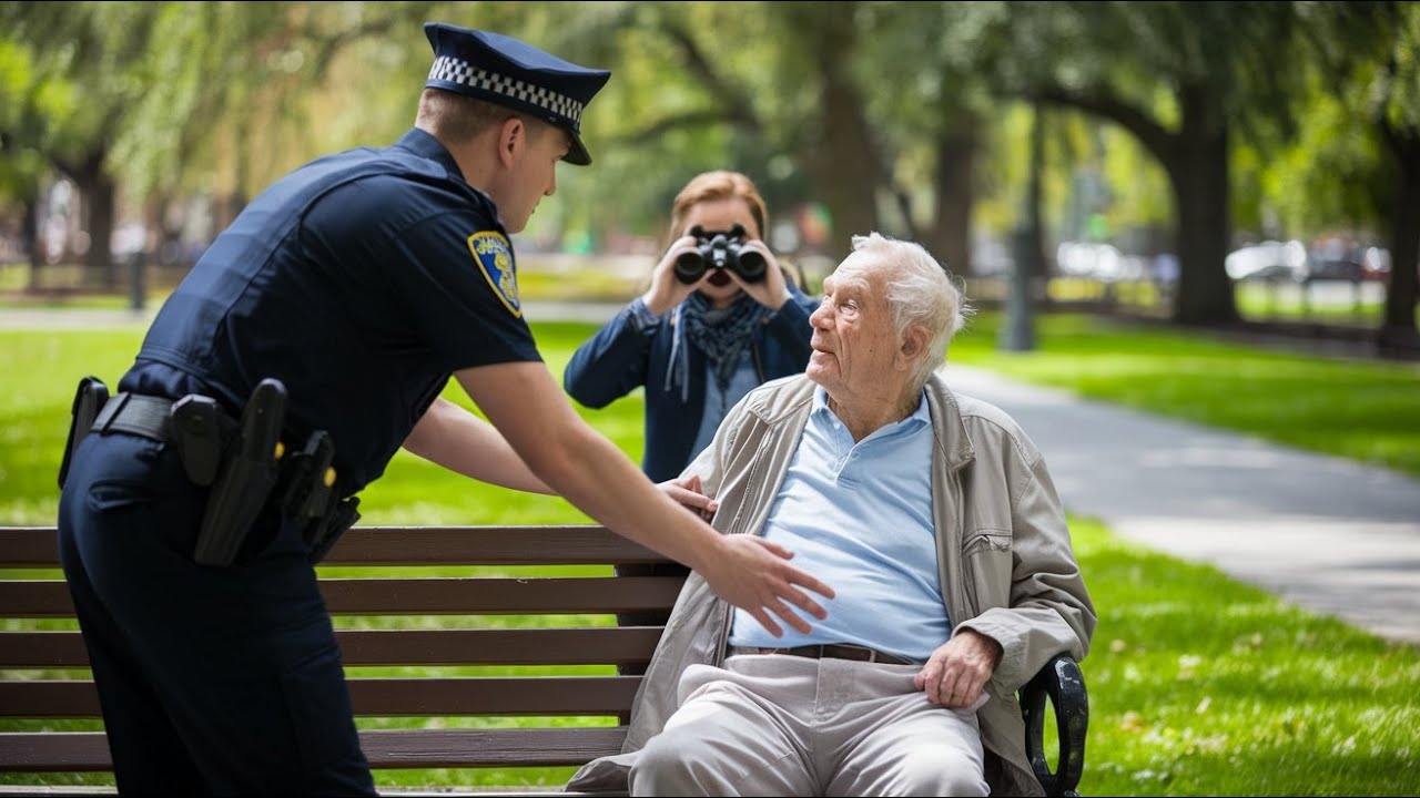 "Police Officer Confronts Elderly Man in the Park, Unaware a VIP Is ...