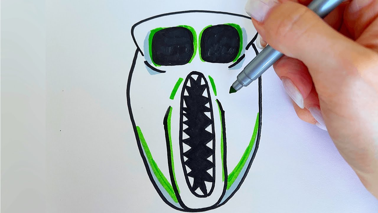 How to draw AMBUSH from Doors Roblox - YouTube