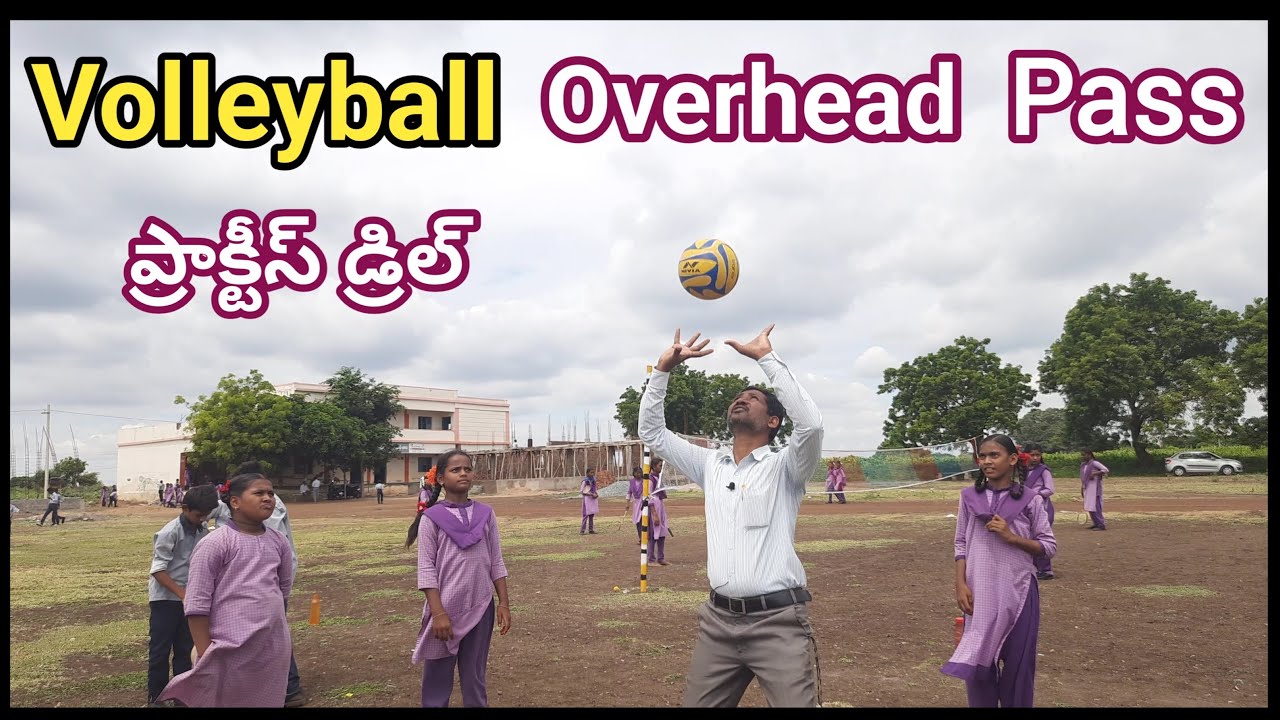 volleyballgame , over head pass, upperarm pass drill, for biginners ...