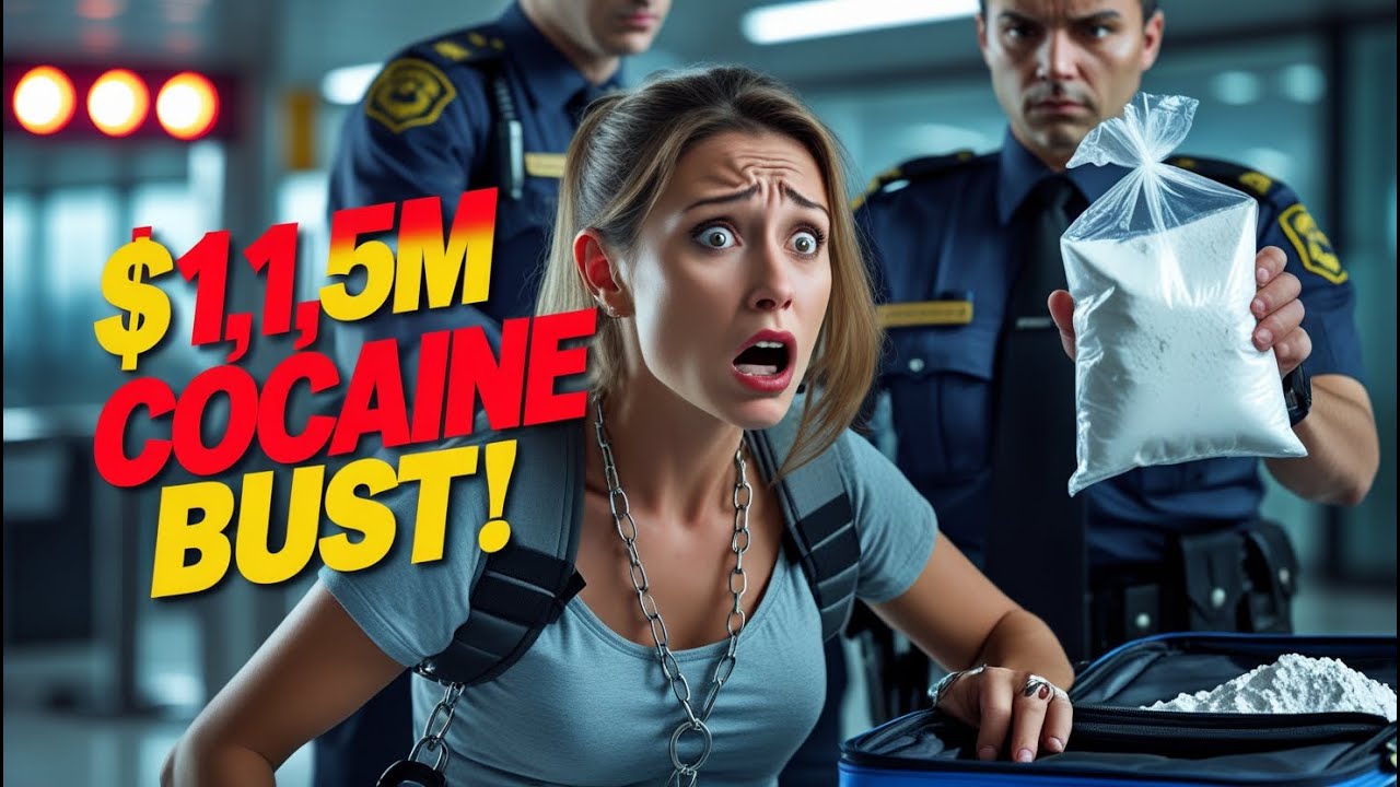 🚨 Caught Red-Handed! Woman Busted Smuggling $1.5M in Cocaine at Airport ...