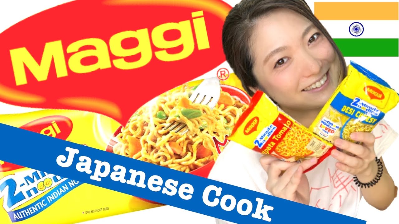 Japanese cook Maggi! React to Indian food - YouTube