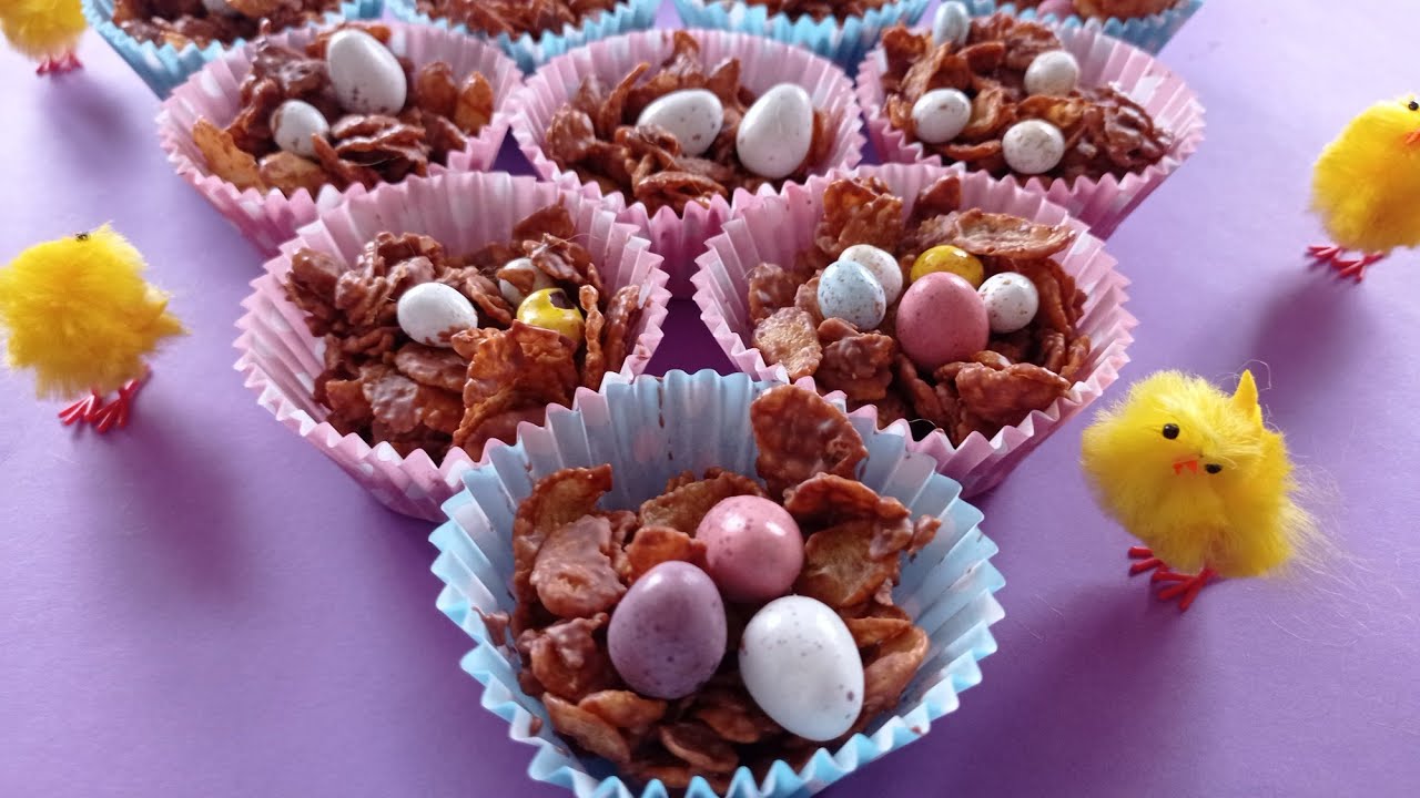 Easter Chocolate Cornflake Nests! | Easter fun #4 | The Rabbit Hole ...