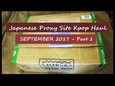 Japanese Proxy Site Sept 2017 Kpop Haul #1 + White Rabbit Express ...
