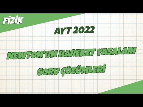 AYT Fizik - Vektörler - Newton’un Hareket Yasaları Soru Çözümleri | AYT Fizik 2022 #hedefekoş