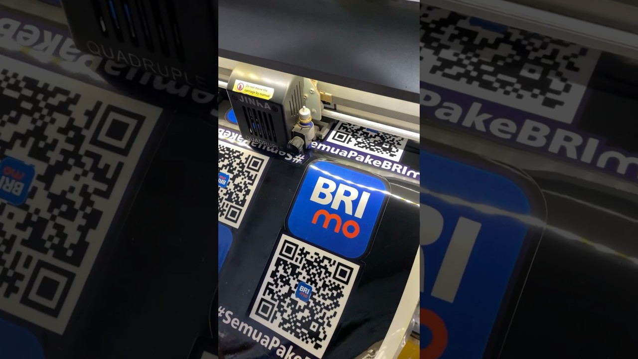 STICKER PRINTING BARCODE BRIMO - YouTube