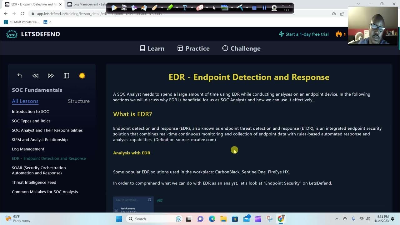 Letsdefend Walkthrough demo - YouTube