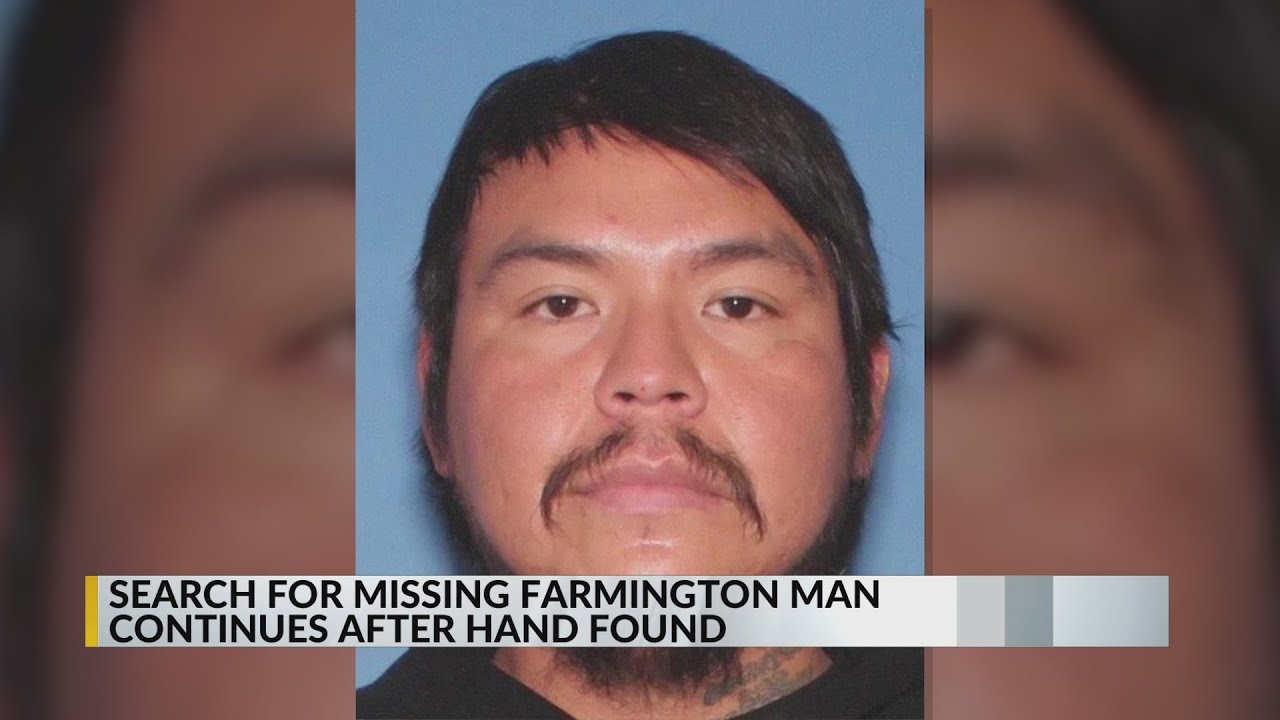 Search continues for missing Farmington man after hand found - YouTube