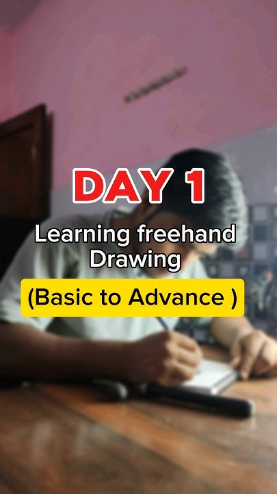 Day 1 learning freehand drawing Basic to Advance - YouTube