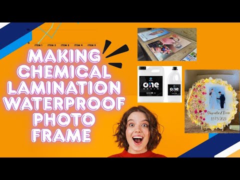 Chemical Lamination Photo Frame कैसे बनाते हैं | Waterproof, High-Gloss ...
