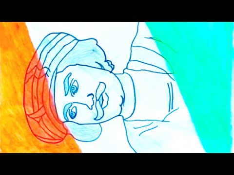 Raja Ram Mohan Roy Drawing portrait very Easy ||Raja Ram Mohan Roy ...