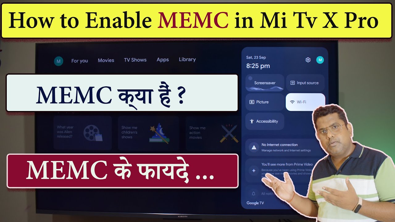 How to Enable MEMC in Mi Tv X Pro and What is This | Tv me MEMC Enable ...
