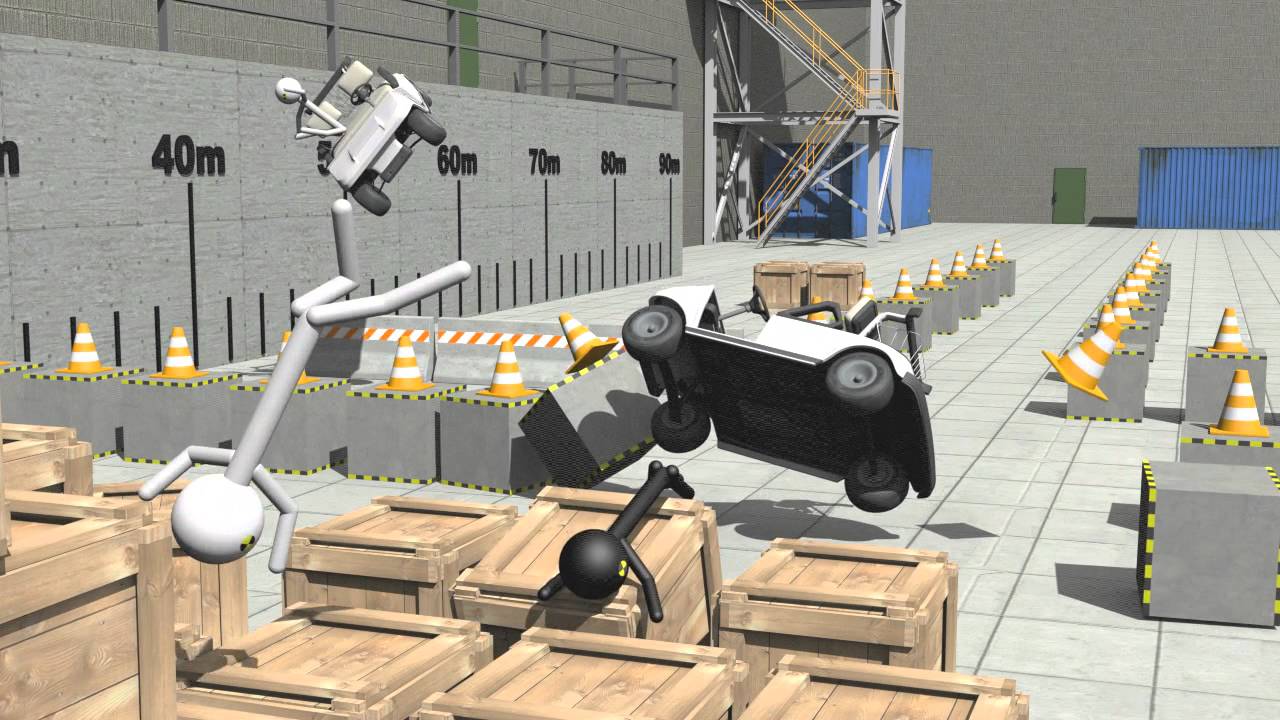 Stickman Crash Testing 1 - YouTube