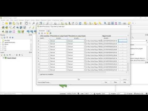 Clip/ extract a large number of Rasters in a folder with a polygon at one go in QGIS - YouTube