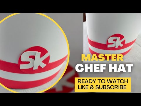 how to make chef's cap||master chef cap idea||chef cap make in just one ...