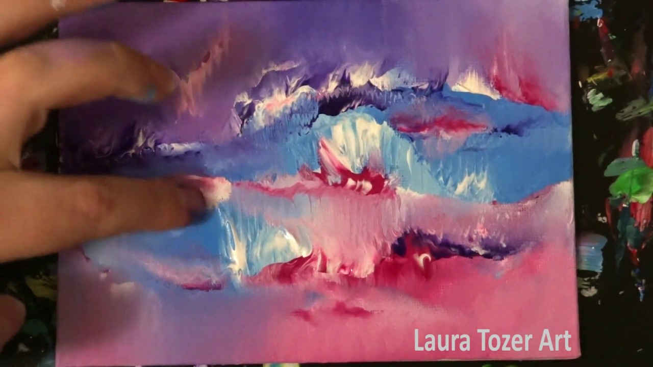 Enticicles / Abstract Finger Painting For Mindfulness #47 - YouTube