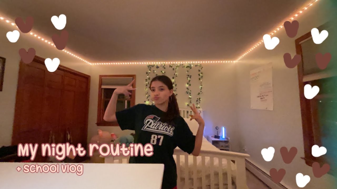 My night routine + school vlog - YouTube