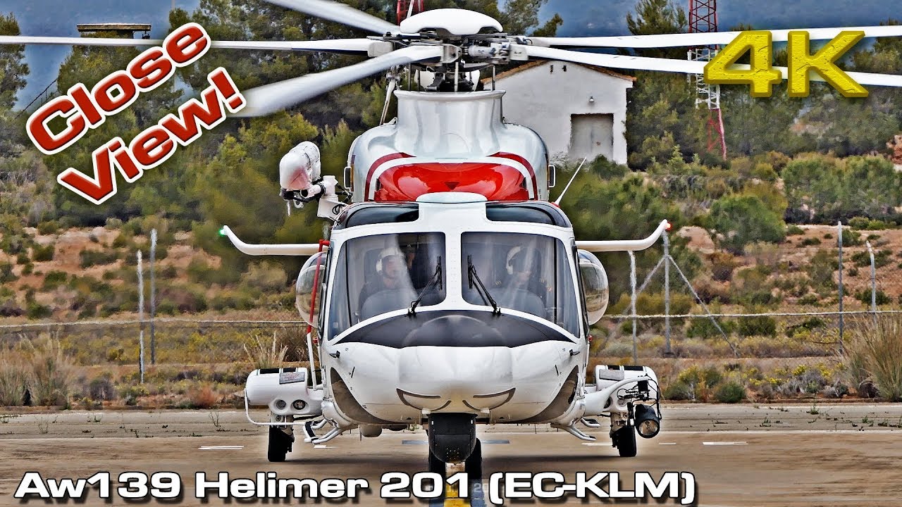 AW139 (Maritime Rescue) [4K] Landing (Close View) EC-KLM - YouTube