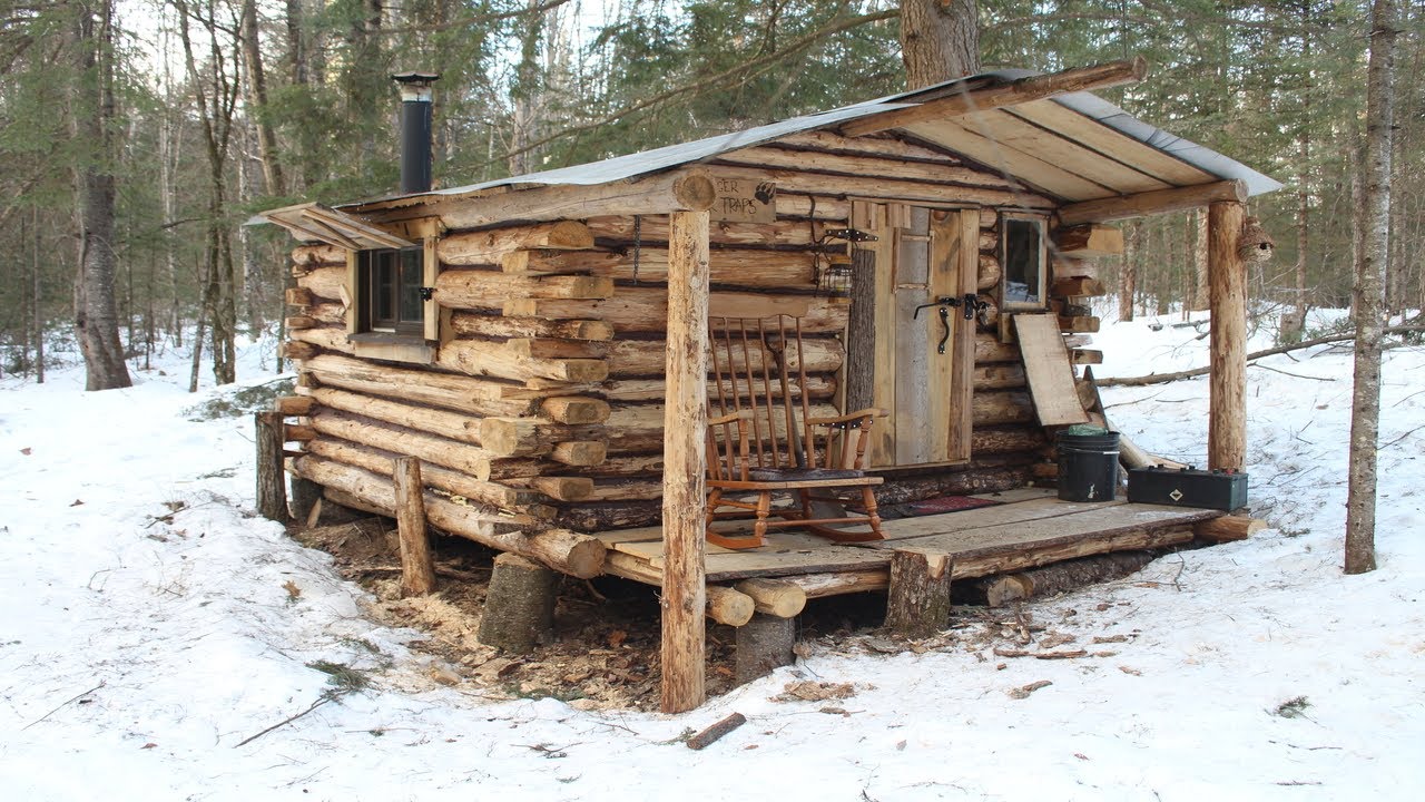A Warm Winter Day And A Cozy Homemade Meal At The Log Cabin. - YouTube