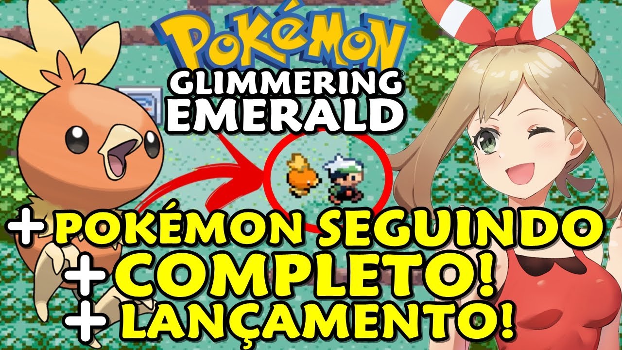 Pokémon Glimmering Emerald (Hack Rom - GBA) - O Início de 1 Lançamento ...