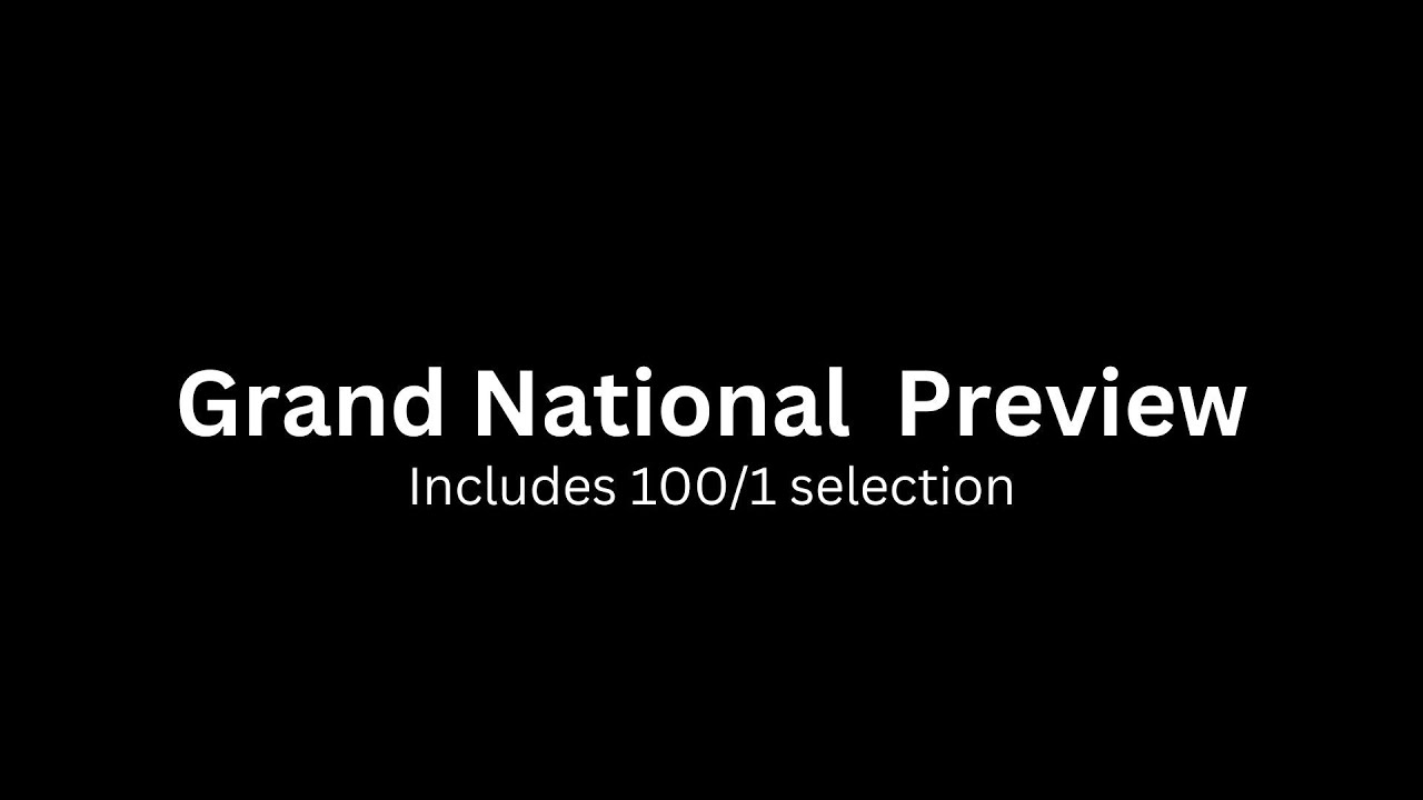 Grand National Ante-post Tip - YouTube
