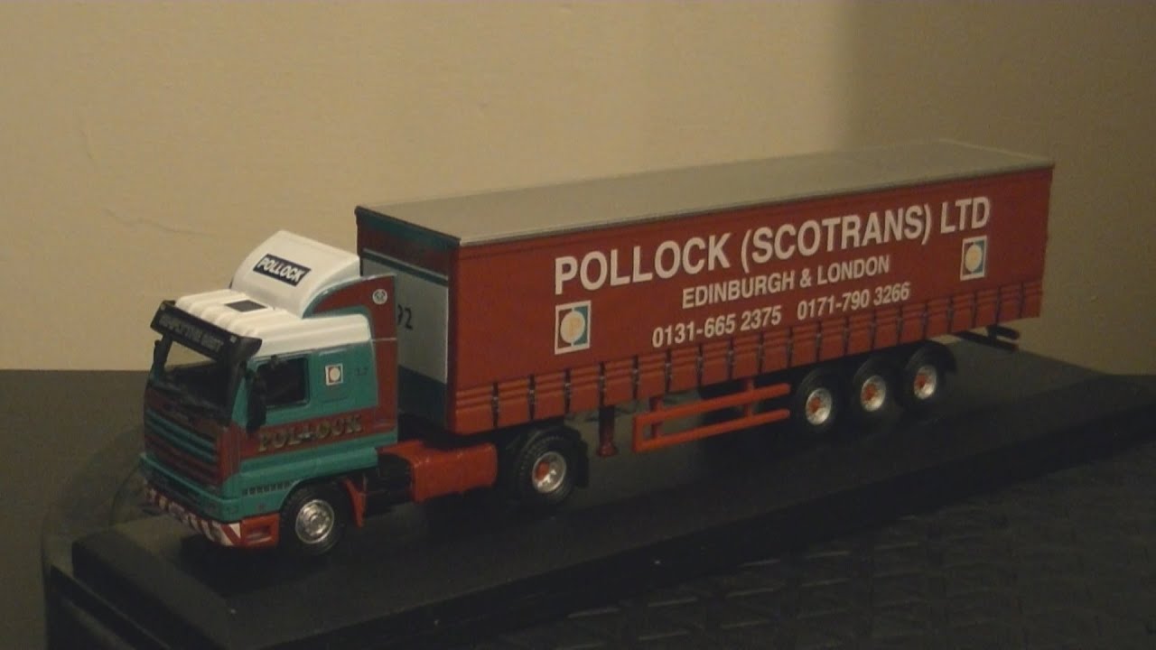 Oxford Diecast Scania 143 Pollock (Scotrans) Haulage (1:76 scale ...