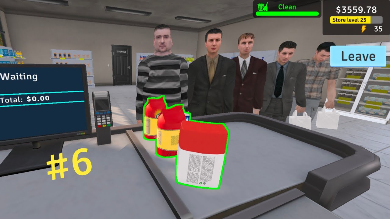 How I Made $ 3500 Running 👉 Supermarket Simulator game part 6 ( android ...