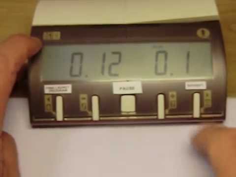 DGT XL chess clock - YouTube