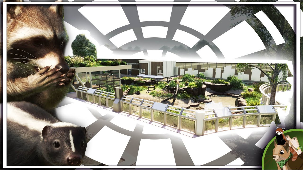 Chaos All Around! | Skunk & Raccoon Habitat | Planet Zoo Speedbuild ...