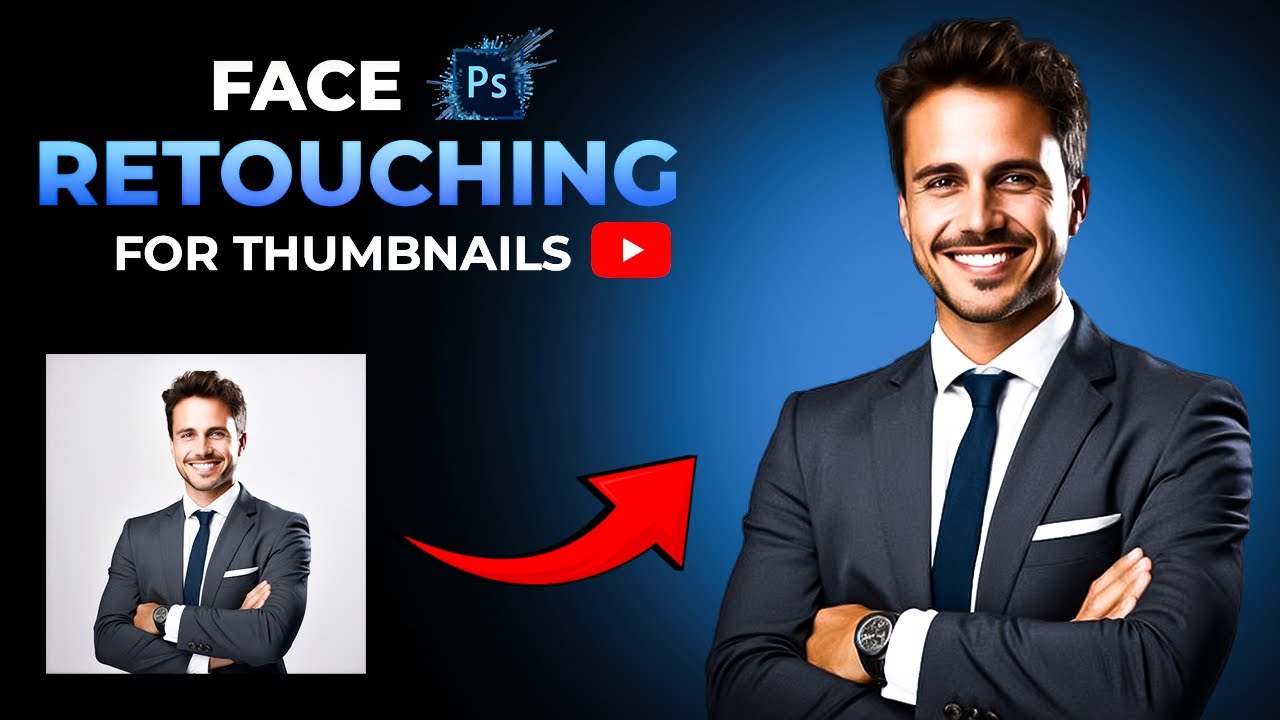 face retouch for youtube thumbnail | best photoshop tutorial | skin ...