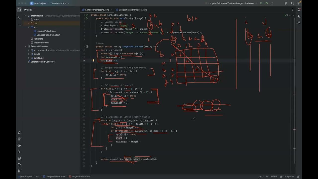 Longest Palindromic Substring | Leetcode | Explained with unit test ...