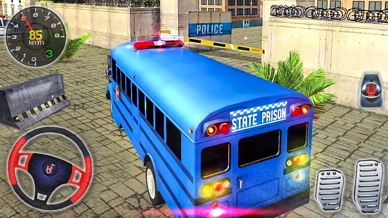 Offroad Police Bus Driver - Coach Hill Dangerous Duty Driving 2023 ...