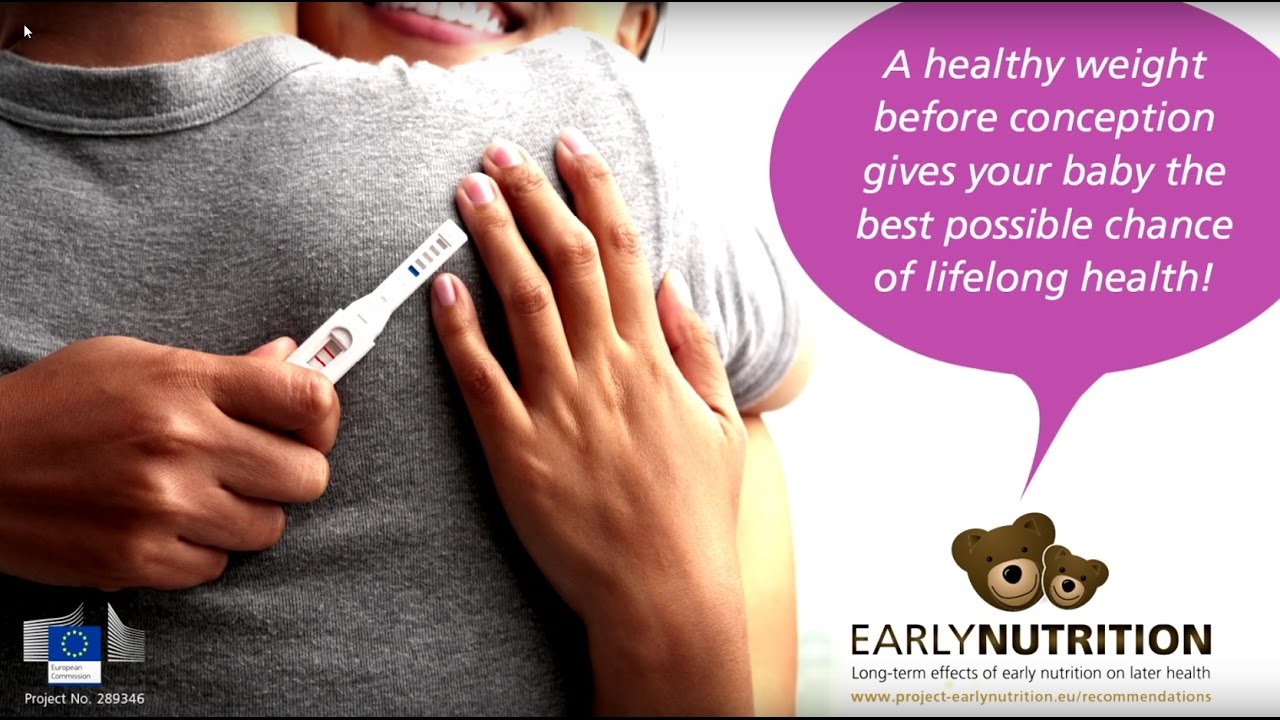 Healthy Weight before Pregnancy - EarlyNutrition Recommendation - YouTube
