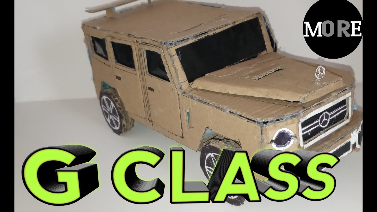CARDBOARD mercedes g class (with saloon - YouTube