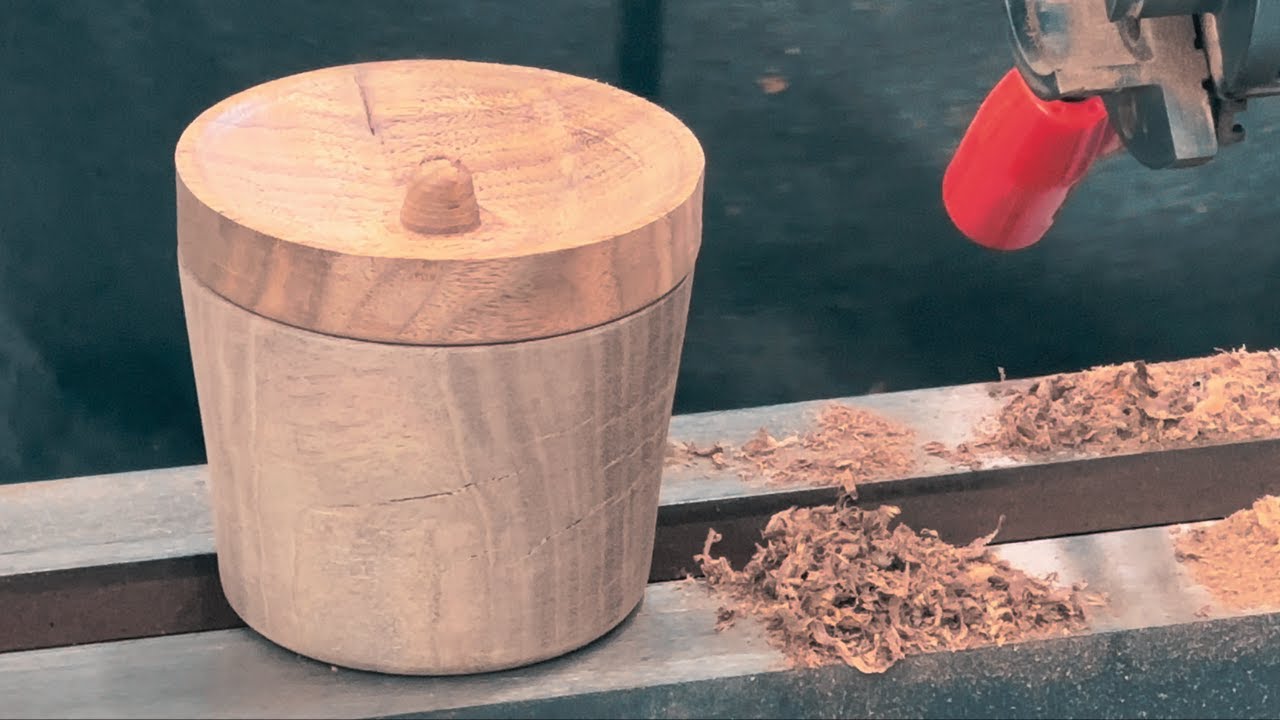 Wood Turning - Small Bowl and Lid on Mini Lathe - YouTube