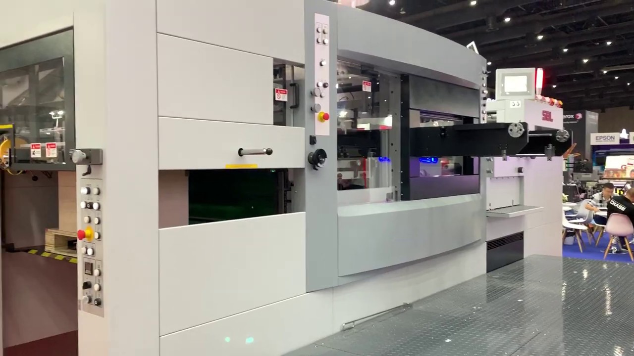 SBL-1060SE Automatic High Speed Die Cutting Machine with Stripping 2019 Thai Pack Print - YouTube