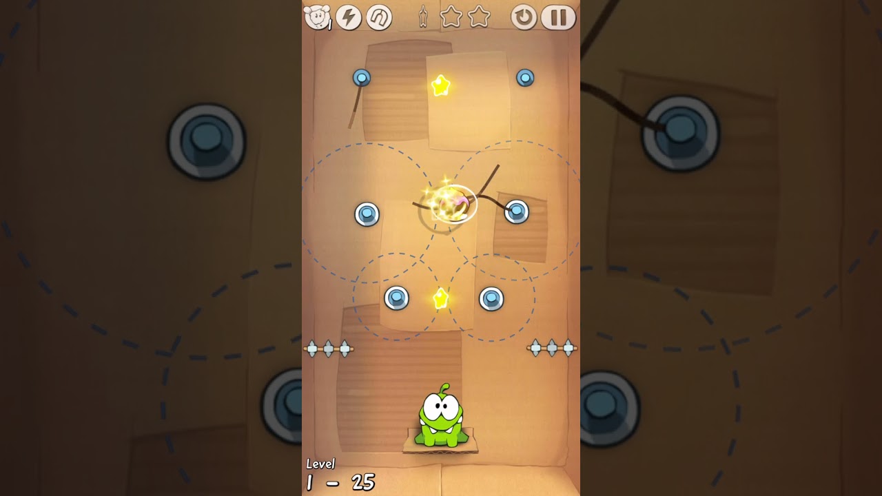 Cut the Rope level 25 - YouTube