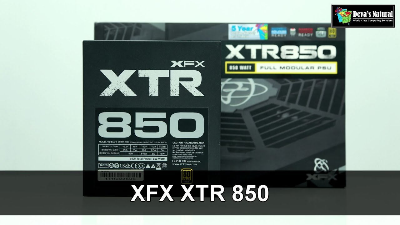 รีวิว Power Supply : XFX XTR 850 (80+ Gold) - YouTube