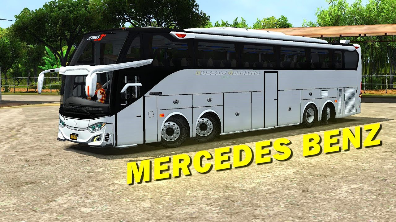 MERCEDES BENZ MULTI AXCLE LUXURY BUS MOD || BUS SIMULATOR INDONESIA ...